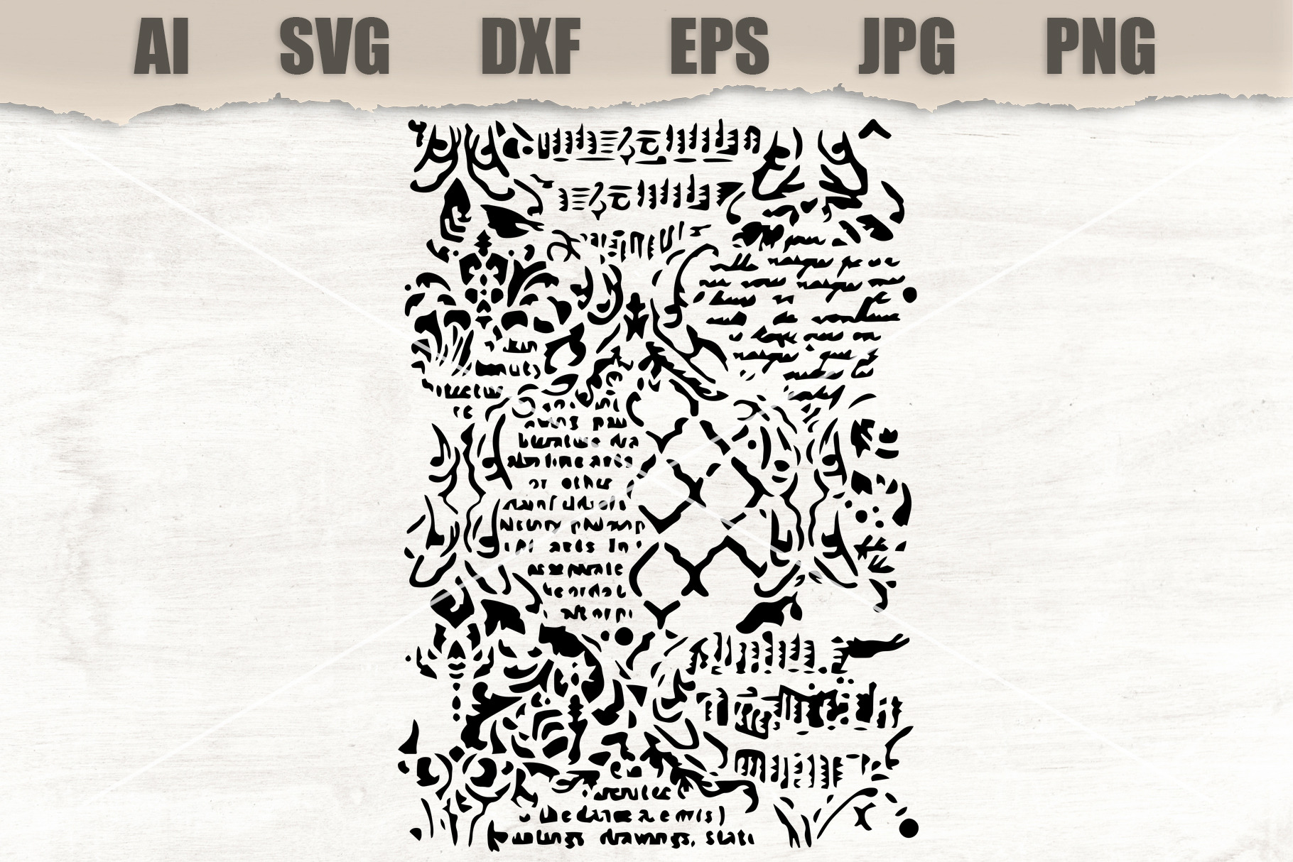 Stencil Text, a Pattern Graphic by MARYCRAFTIRIA