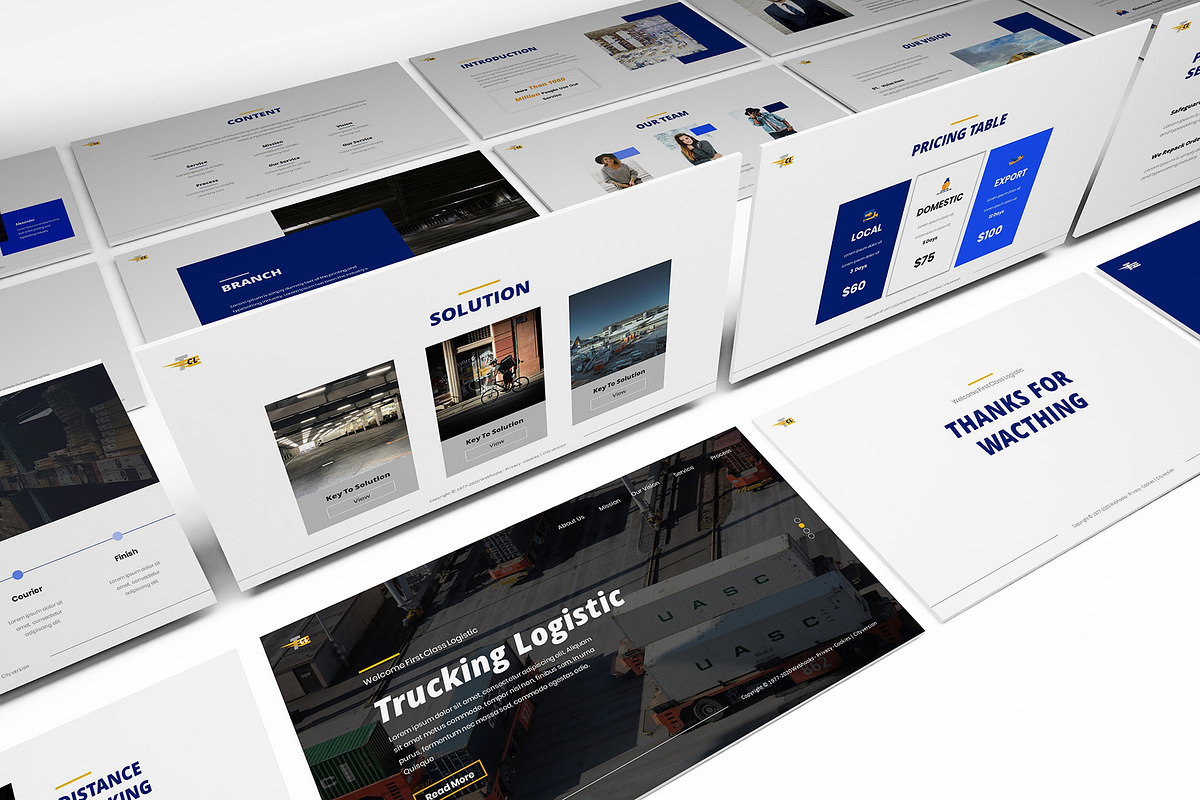 Tracking Logistic Powerpoint, a Presentation Template by Formatika ...