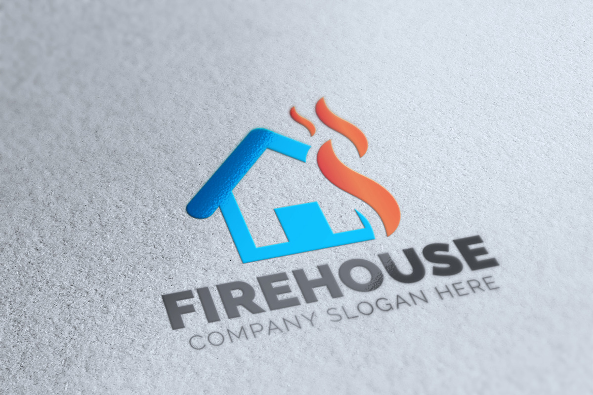 Fire House Logo, a Branding & Logo Template by essegraphic
