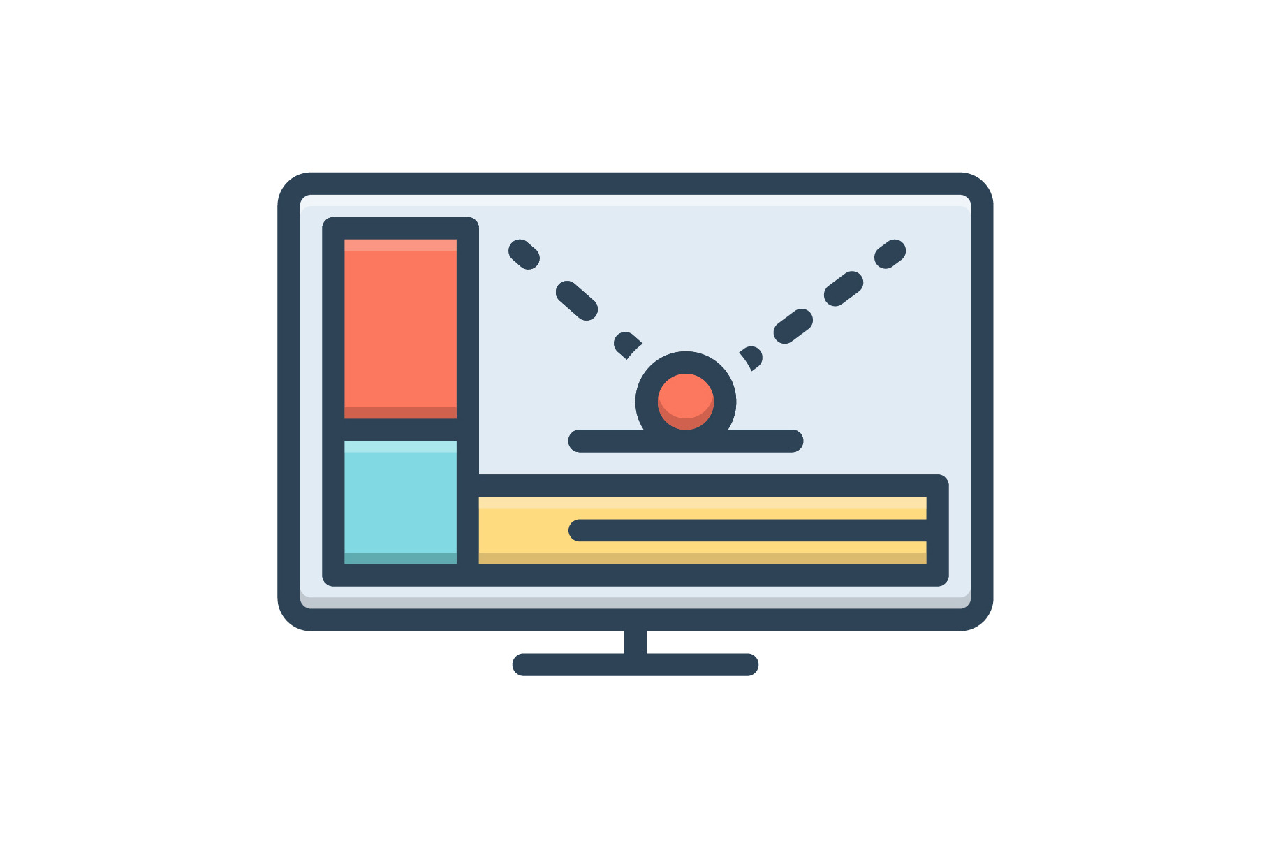 Animation dynamism color icon | Outline Icons ~ Creative Market