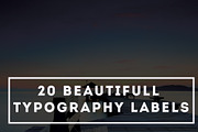 20 Typography Labels - 25% OFF, a Branding & Logo Template by ...
