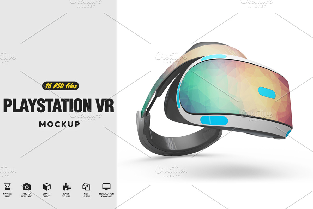PlayStation VR MockUp, a Mask Mockup by PixelMockup