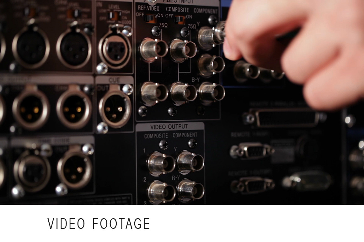 Rear panel of the professional VCR., a Technology Photo by Grey Coast Media