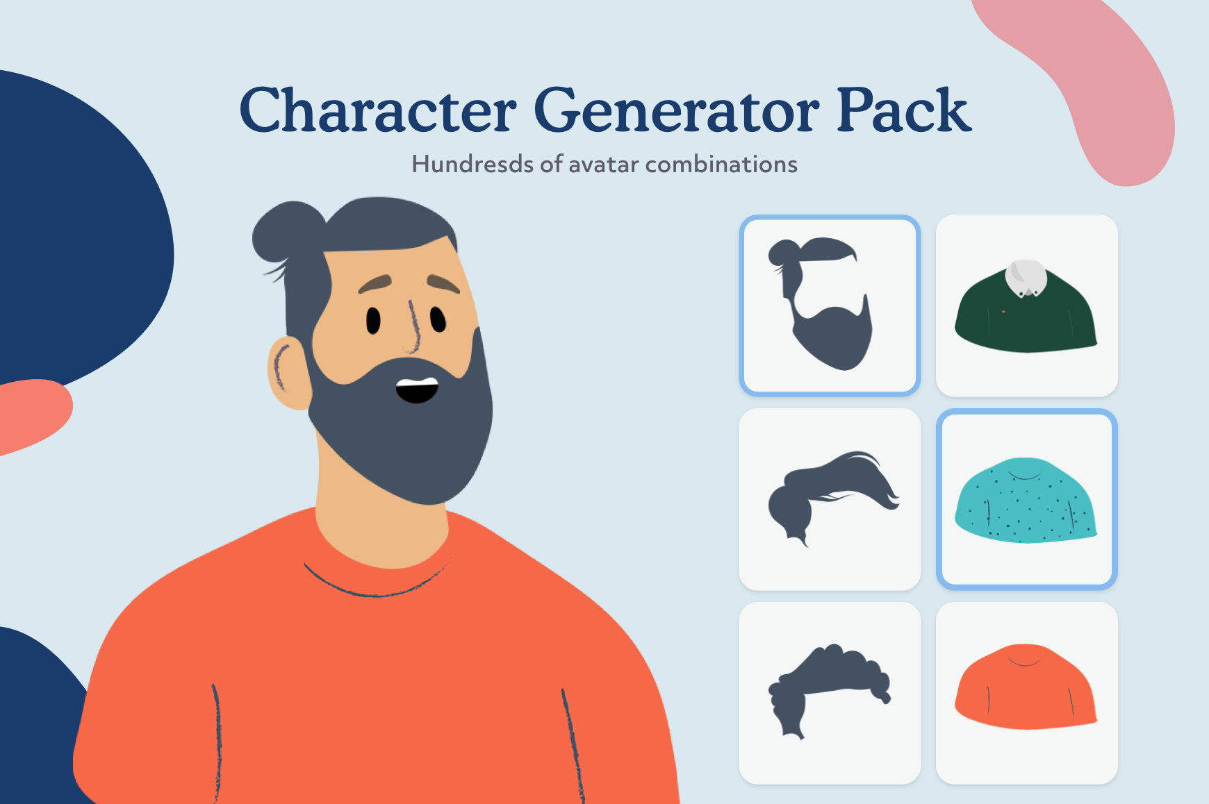Male Character Generator, a Person Illustration by Craftrick