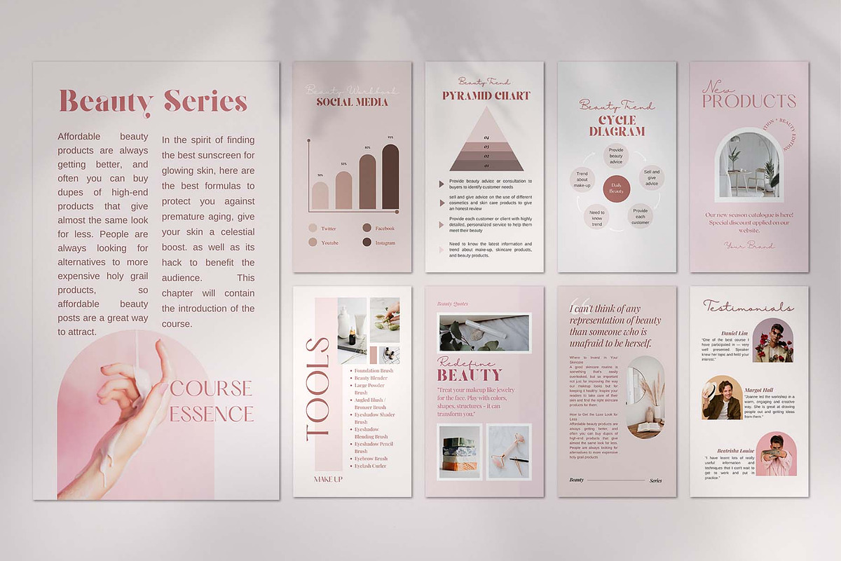 Instagram Beauty Series Creator, a Social Media Template by Analogi Studio