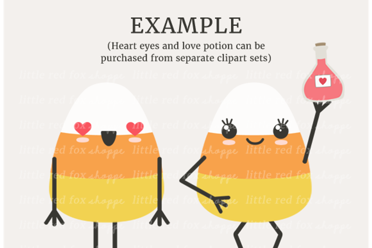 Candy Corn Kit Clipart, an Illustration by Little Red Fox Shoppe