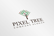 Exclusive Pixel Tree Logo Template, a Branding & Logo Template by Pentaclay
