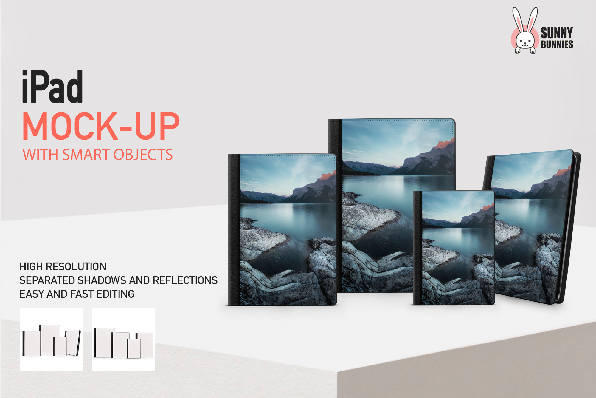iPad Case Mock-ups | Sublimation, a Product Mockup by Moonlight Creative