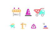 Construction works icons, an Icon by polygonvectors