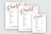 Price List Template | Marketing Templates ~ Creative Market