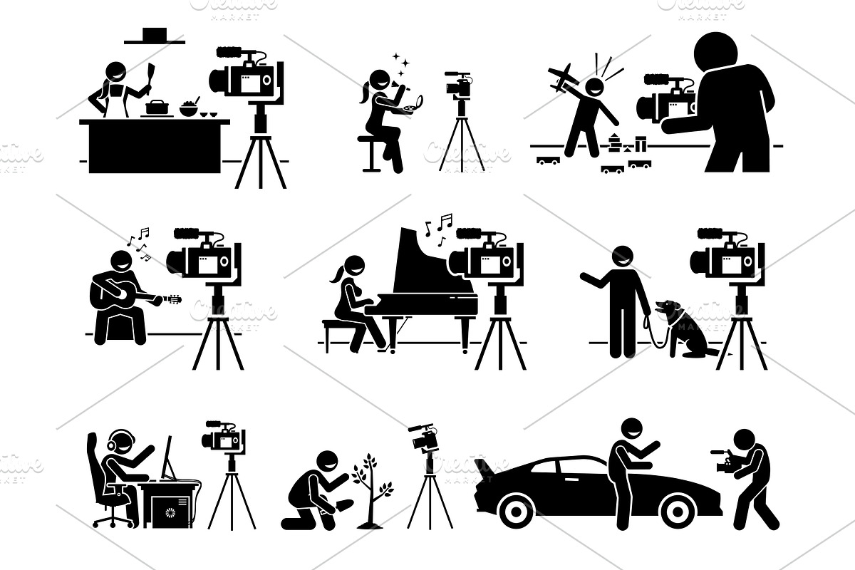 Social Media Internet Influencer, an Icon by Leremy Stick Figures ...