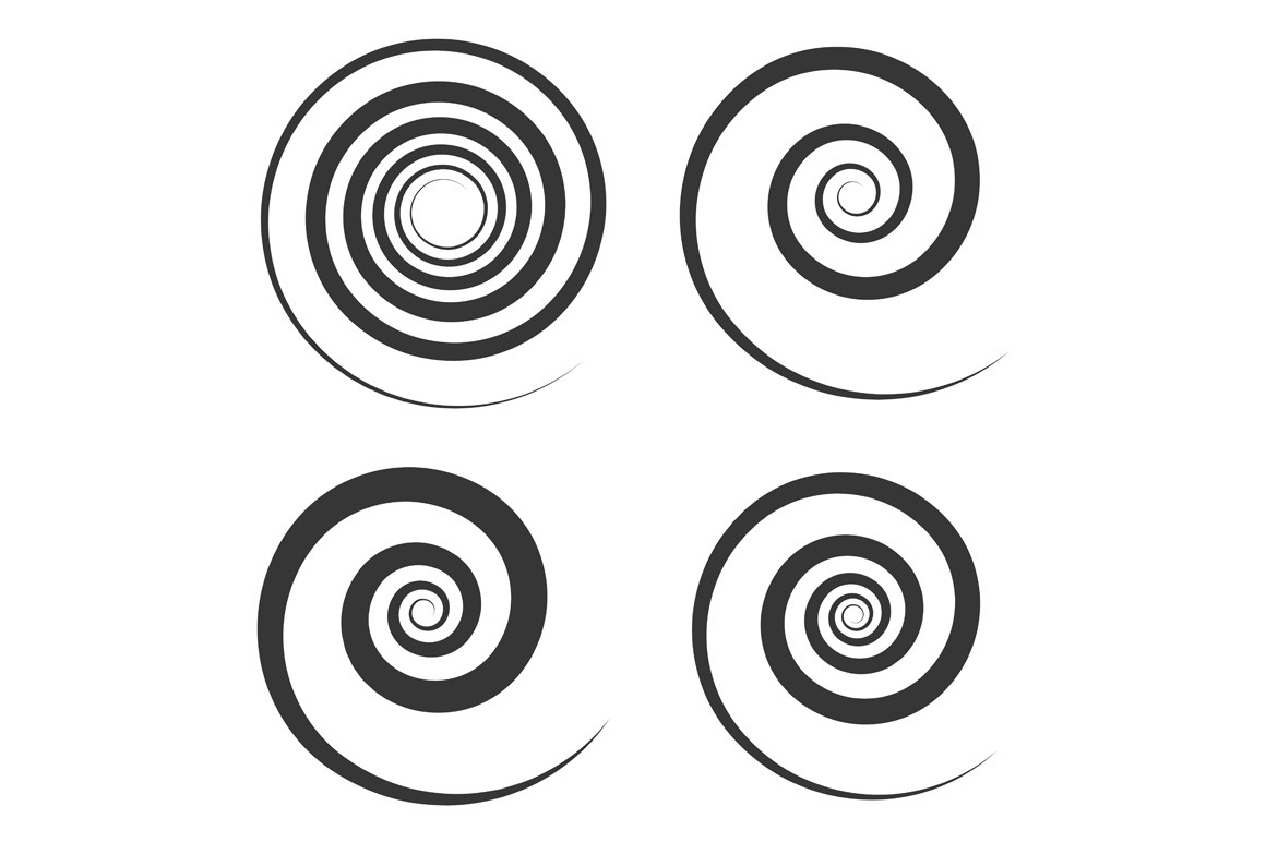 Spiral and Swirl Motion Elements Set, a Texture Graphic by in8finity