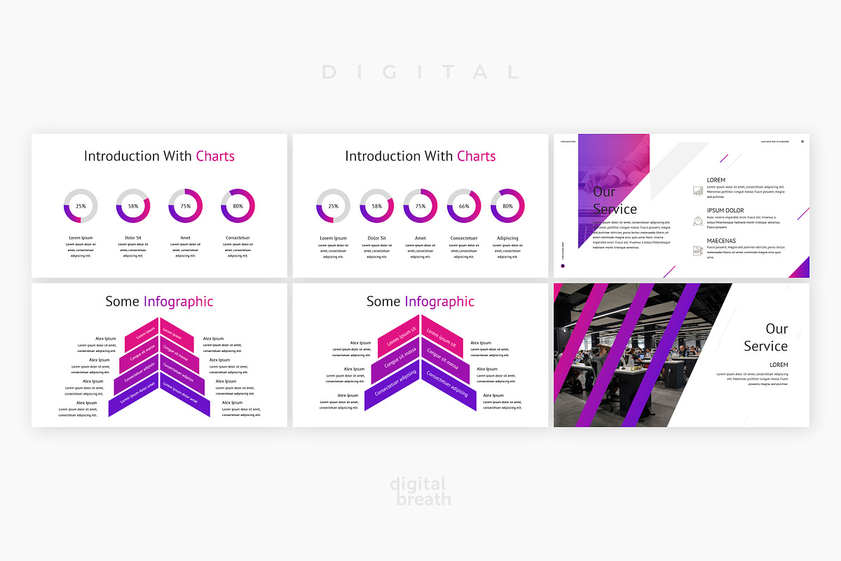 Digital - PowerPoint template + KEY, a Presentation Template by Digital ...