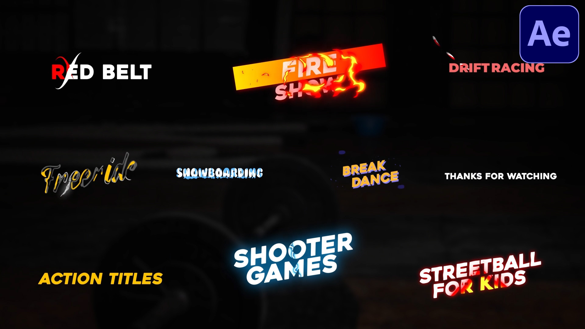 Action Titles | After Effects | Creative Market