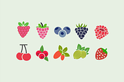 10 Berry Icons, an Icon by Creative VIP