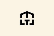 Letter T Home Logo Vector Design