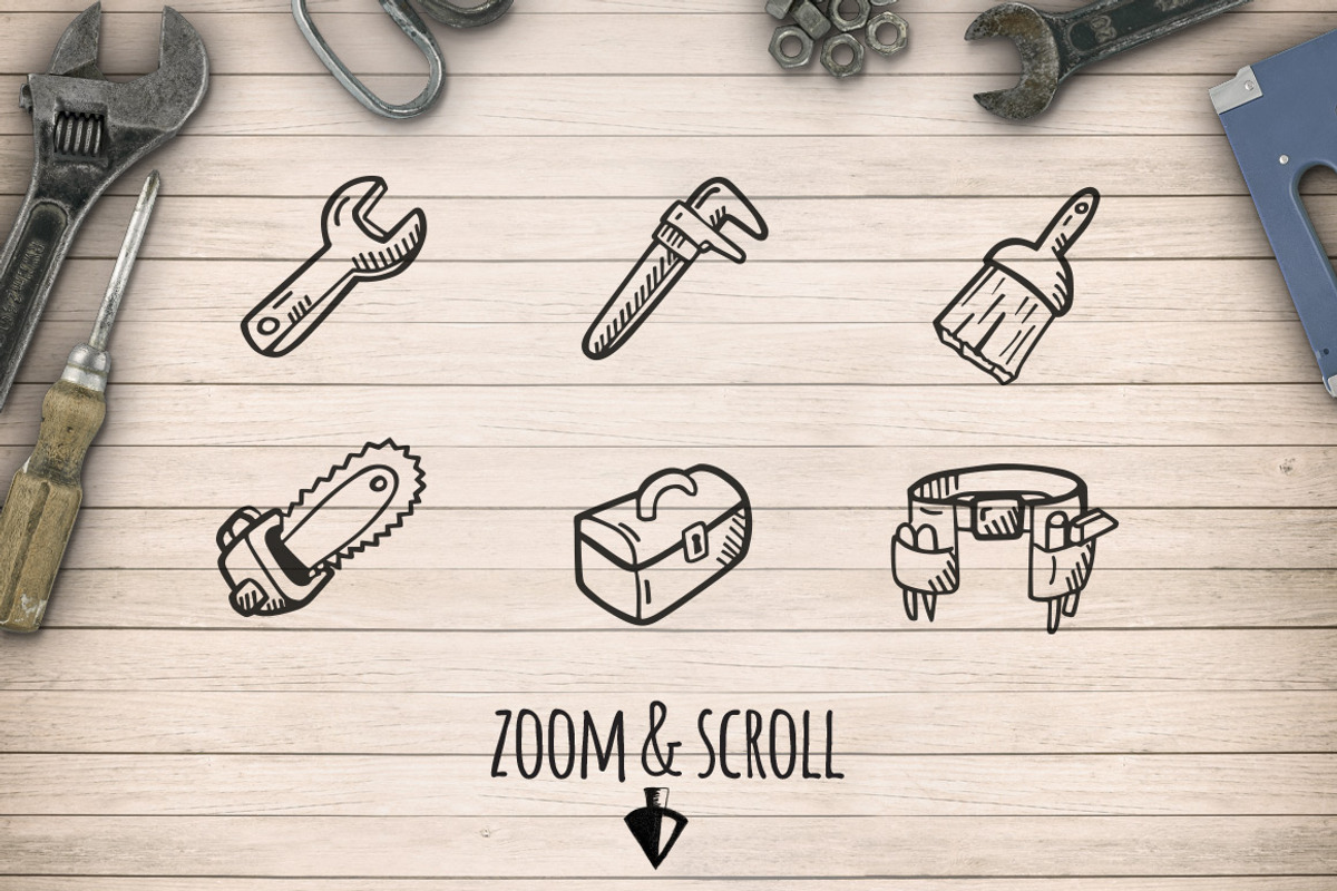 Tools - Hand Drawn Icons, an Icon by Good Stuff No Nonsense | Creative ...