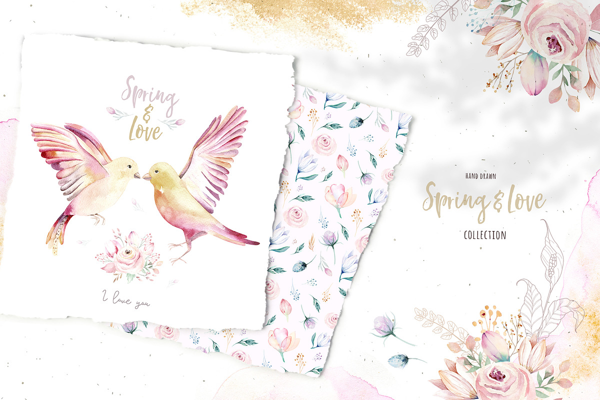 Spring & Love collection, an Animal Illustration by Peace ART