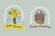Spring Easter Greetings Badges, a Branding & Logo Template by Dordar.Lab