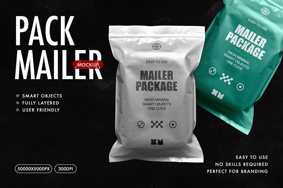 Plastic Mailer Mockup, a Product Mockup by Design Squad
