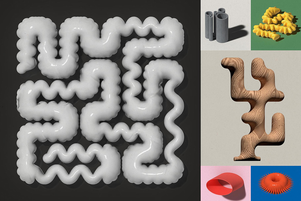 Illustrator 3D Objects - volume 1