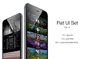 iOS Flat UI Set Vol. 4, an UI Kit Template by Yuriy Kondratkov