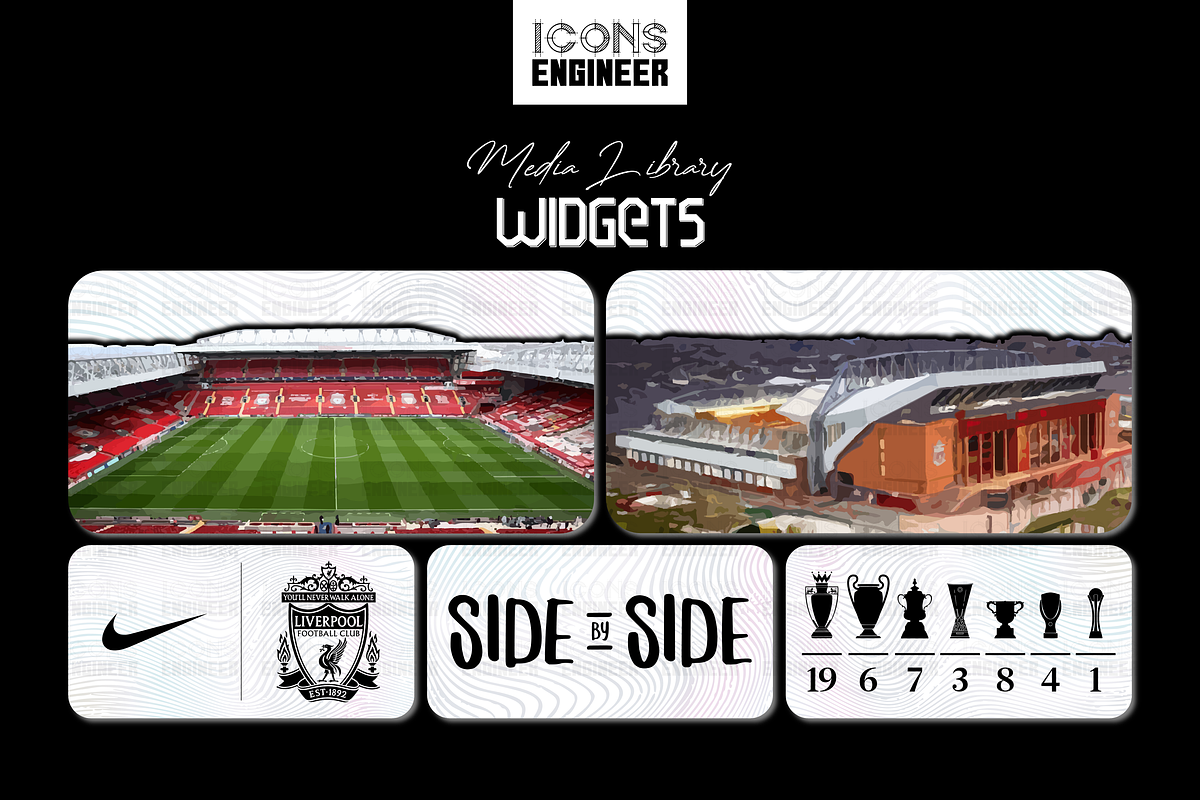 Liverpool Icon Pack | Away Kit, an Icon by IconsEngineer