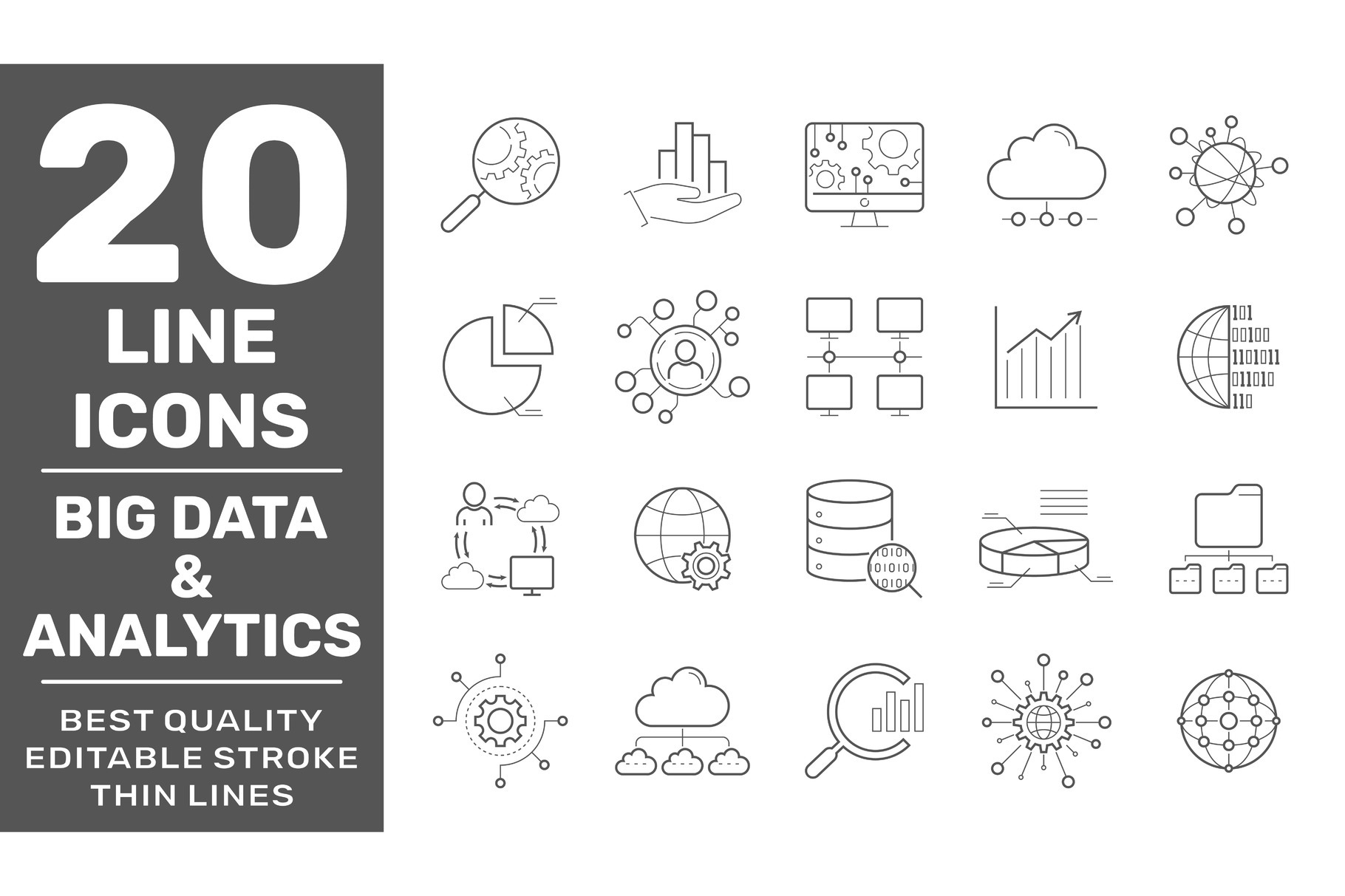 Big Data, Database analytics | Technology Illustrations ~ Creative Market