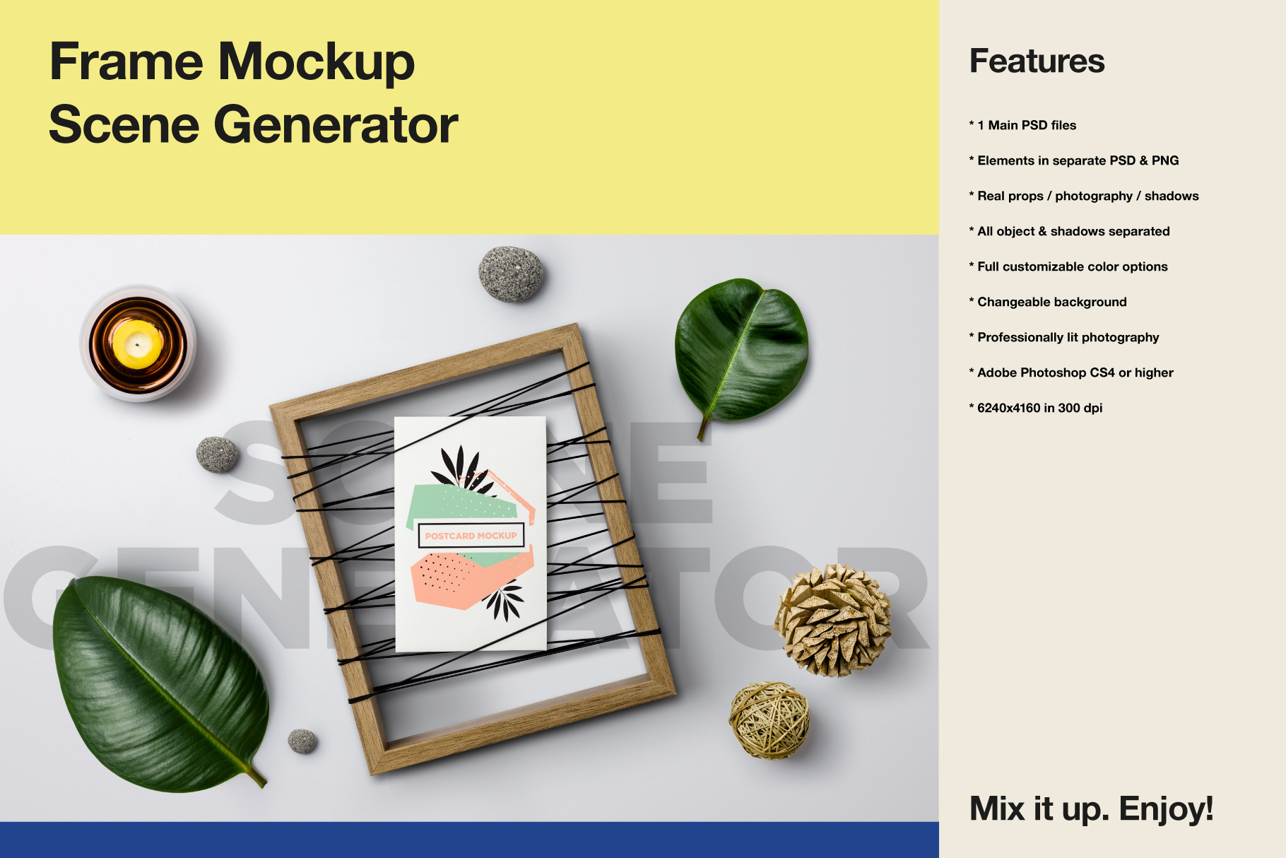 Picture Frame Scene Generator, a Product Mockup by dumitrasconiu.design ...