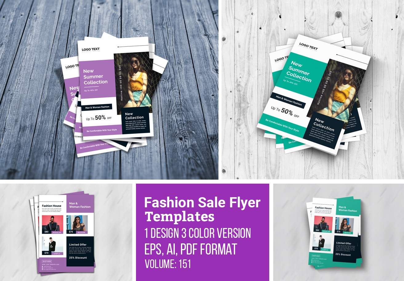 Clothes Shop New Fashion Sale Flyer, a Flyer Template by MRI STUDIO