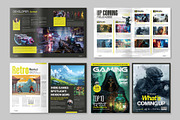 Gaming Magazine Template, a Magazine Template by BrandPacks