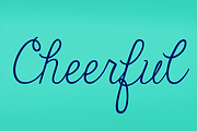 Janda Cheerful Script, a Script Font by Kimberly Geswein Fonts