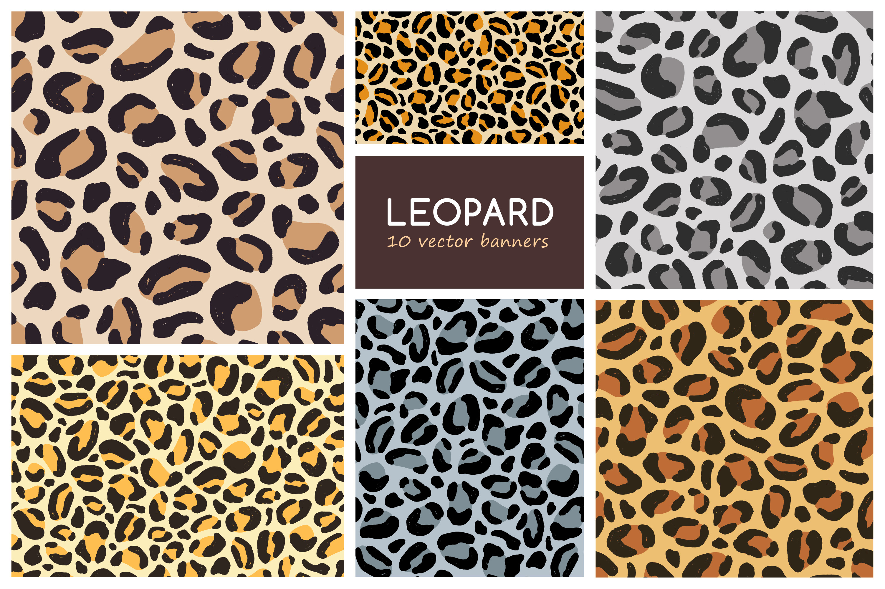 Leopard seamless patterns bundle, a Pattern Graphic by Good Studio
