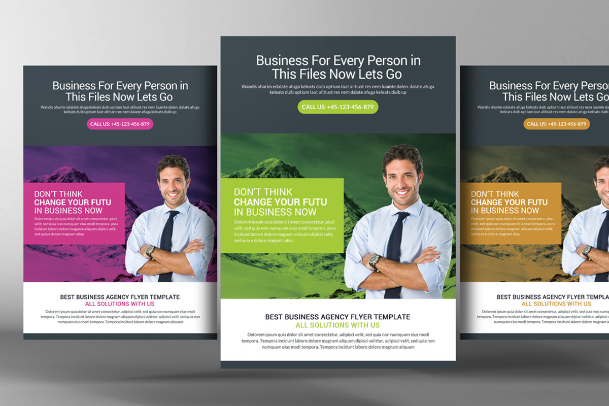 7 Business Analyst Flyers Bundle, a Flyer Template by graphicforest