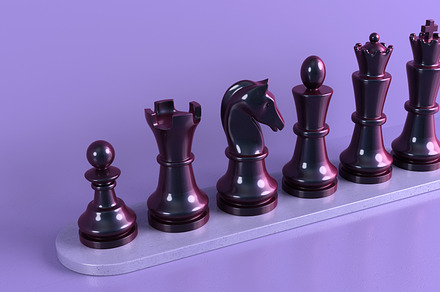 chess on the board | 3D Objects ~ Creative Market