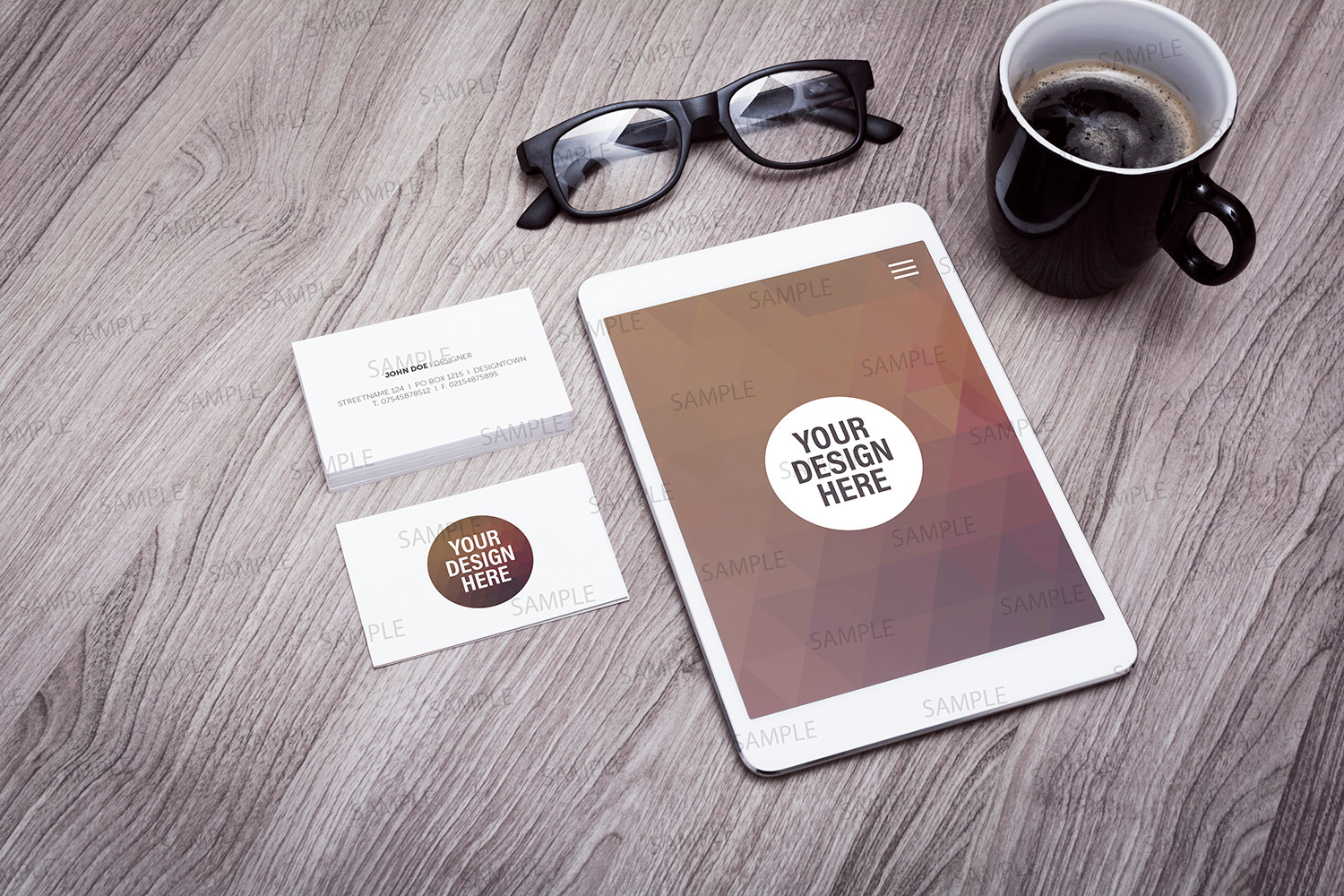 iPad / businesscard mockup, an iPad Mockup by Twin Design