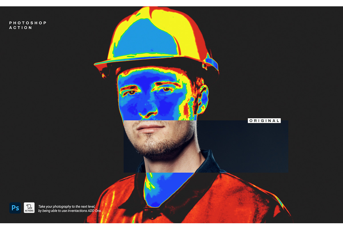 Thermal Map Photoshop Action, an Action Add-On by DuoFankaar