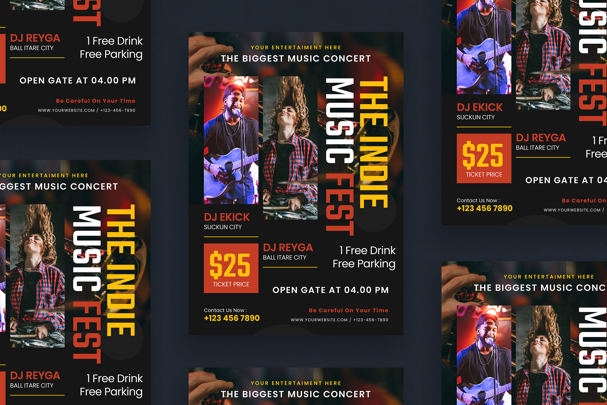 Indie Music Concert - Flyer, a Flyer Template by Haidezign