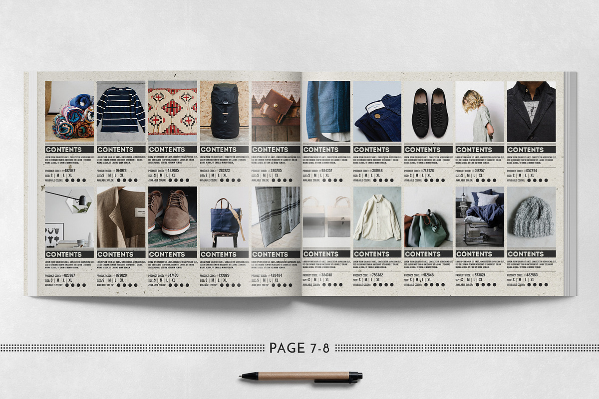 Minimalist Product Catalog, a Brochure Template by BlueRobinStudio