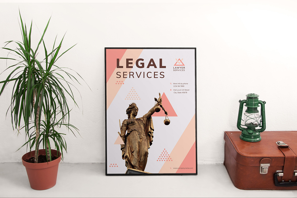 Legal Services Poster, a Flyer Template by TemplatesNow!