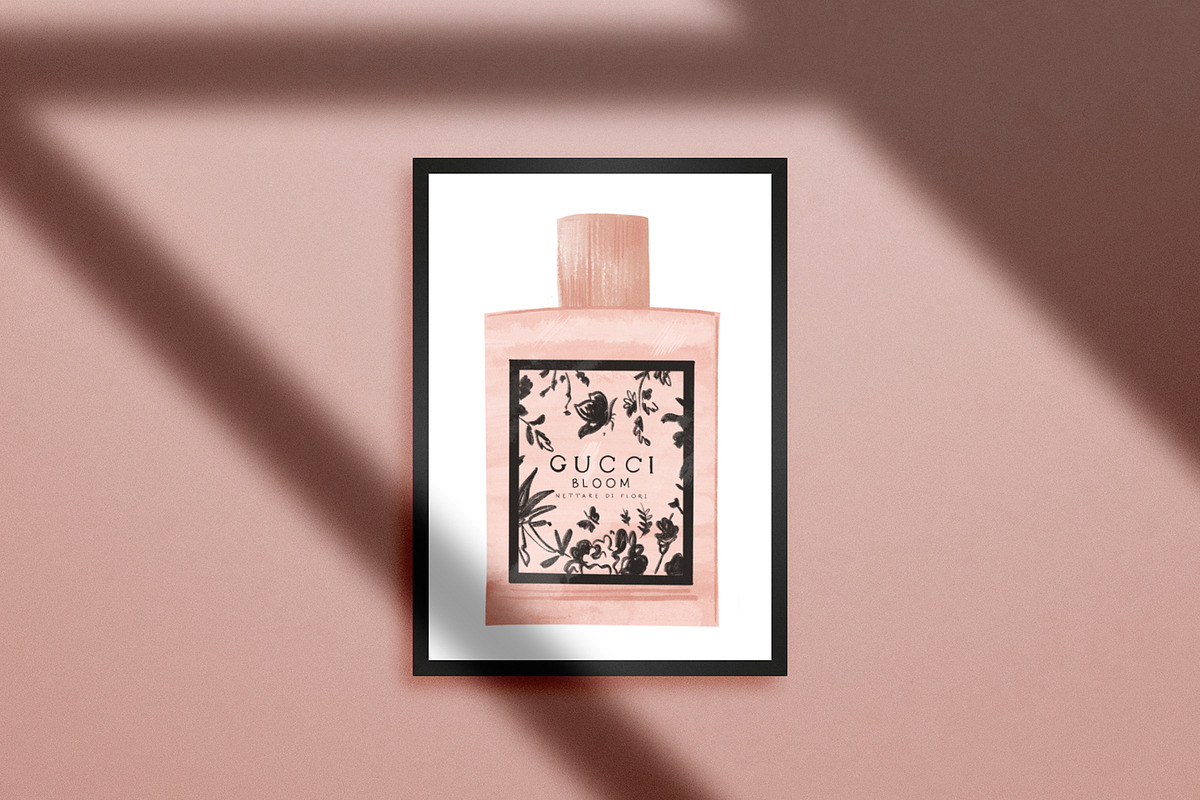 Elixir 25 watercolor style perfumes, an Illustration by Cocoa studio by ...