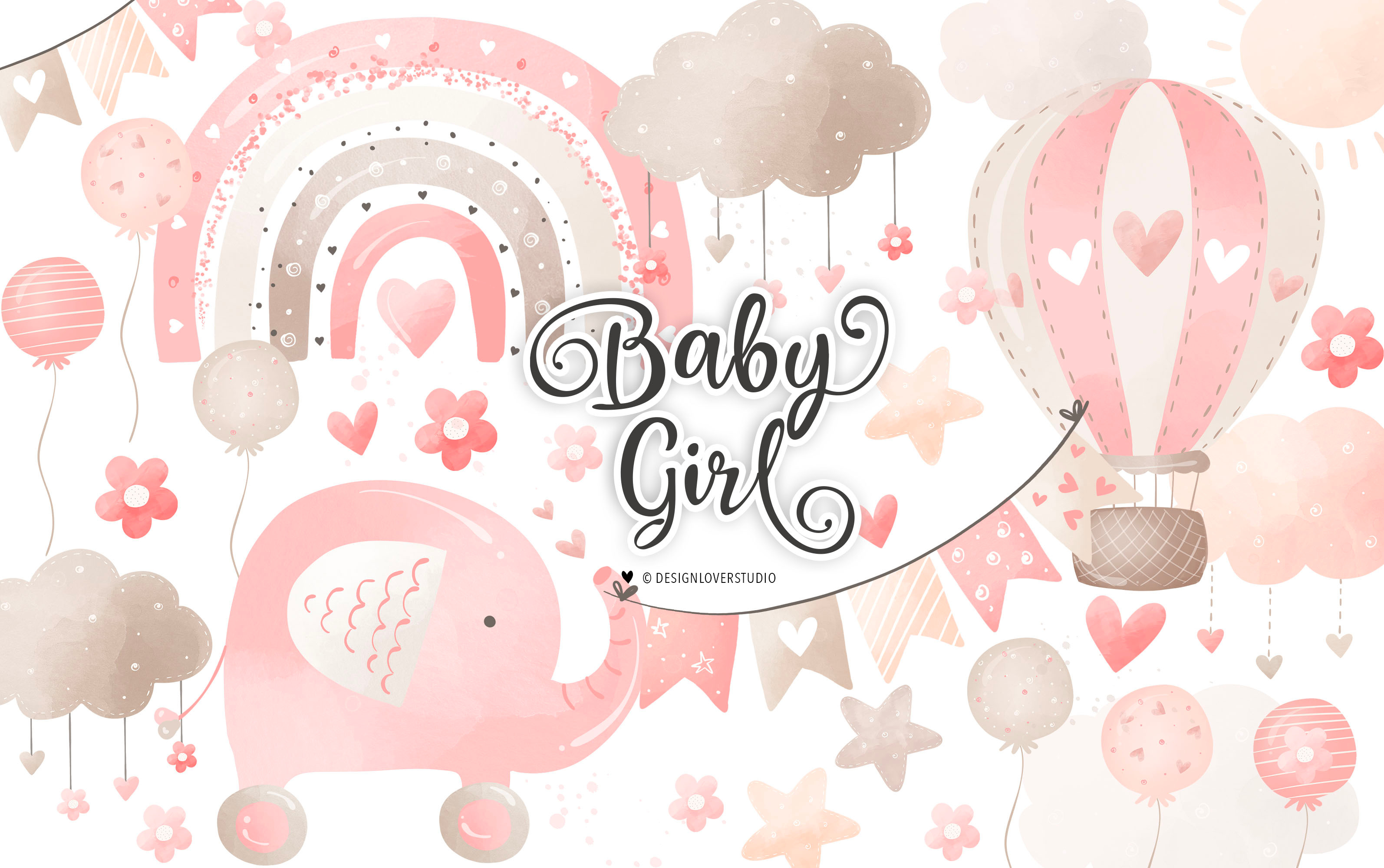 Baby Girl design, an Animal Illustration by designloverstudio