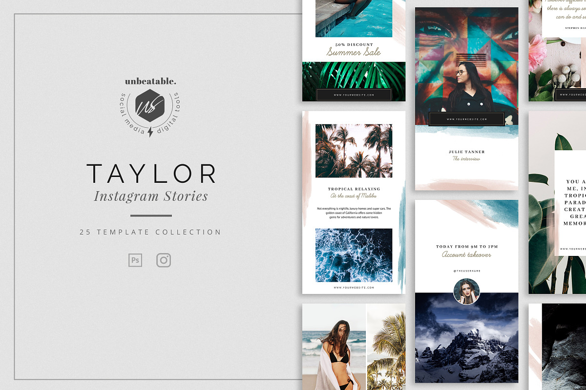 Taylor Instagram Stories, a Social Media Template by The Iconic