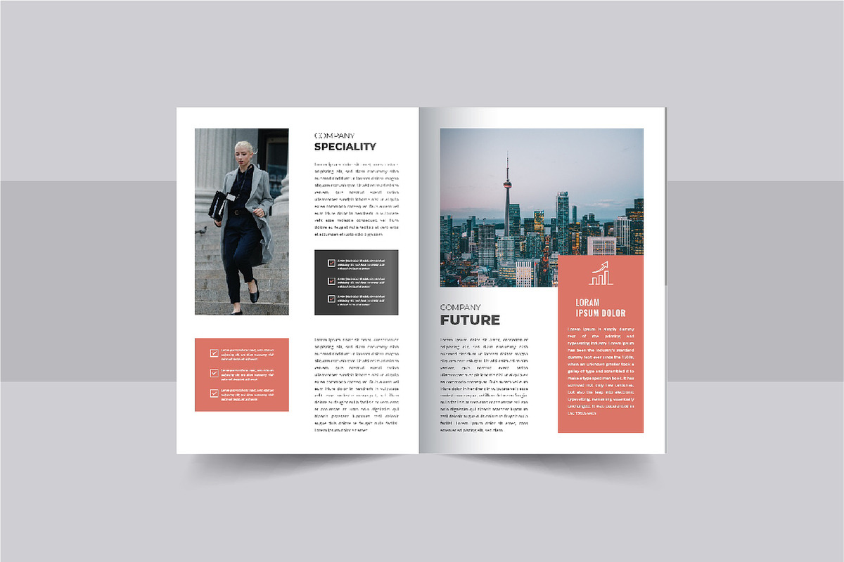 Company white paper design template