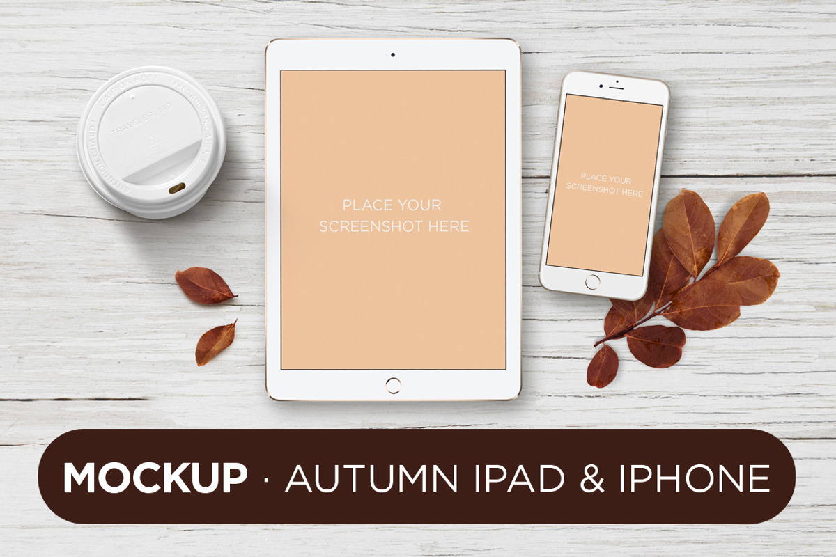Mockup · Autumn ipad & iphone, an iPhone Mockup by tomodachi studio