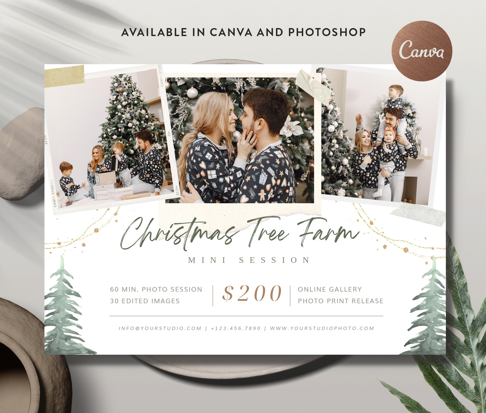 Christmas Tree Farm Mini Session Flyer