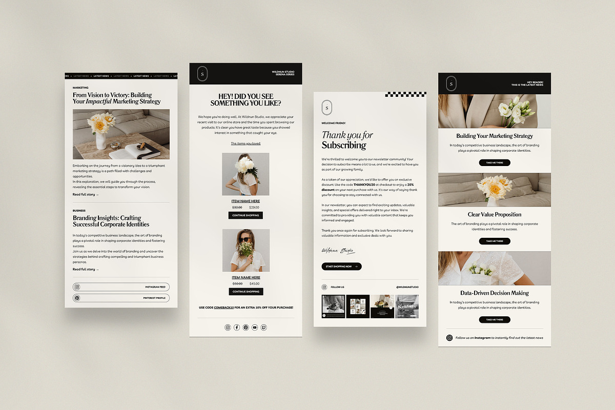 SERE / Newsletter Template, an Email Template by Wildnun Studio
