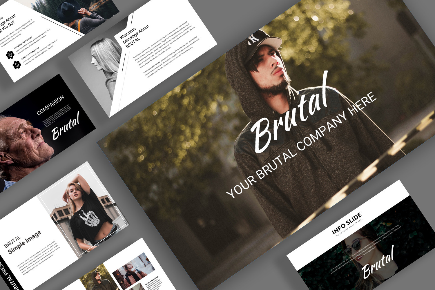 Brutal Creative Powerpoint, a Presentation Template by Infinity Vector ...