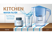 Realistic water filter poster, an Object Graphic by YummyBuum