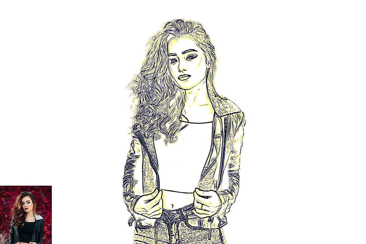 Clear Line Art Photoshop Action, an Action Add-On by Studio Retouch